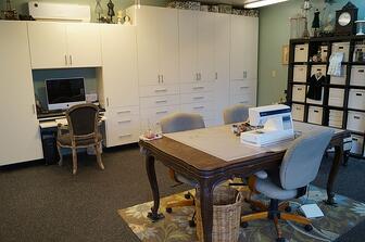 Art Studio Makeover by Kuzak's Closet and Valet Custom Cabinets & Closets