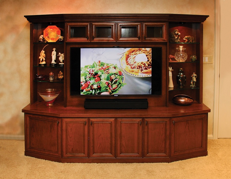 Custom Media/Entertainment Centers at Valet Custom Cabinets & Closets