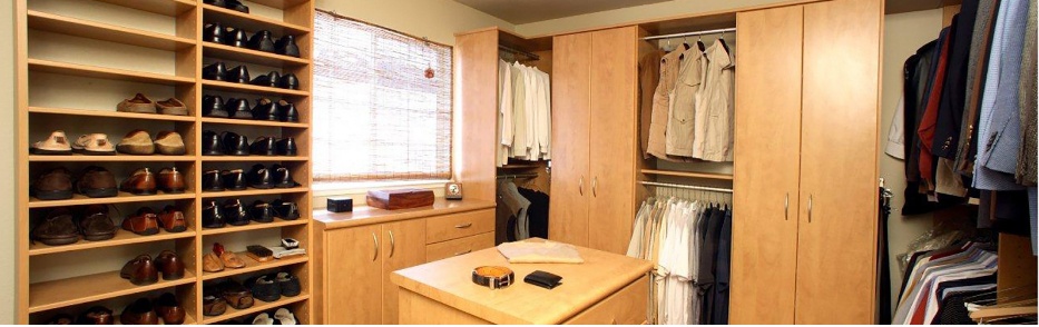 Custom Cabinetry Helps You Share Cupertino Closet Space with Your Spouse