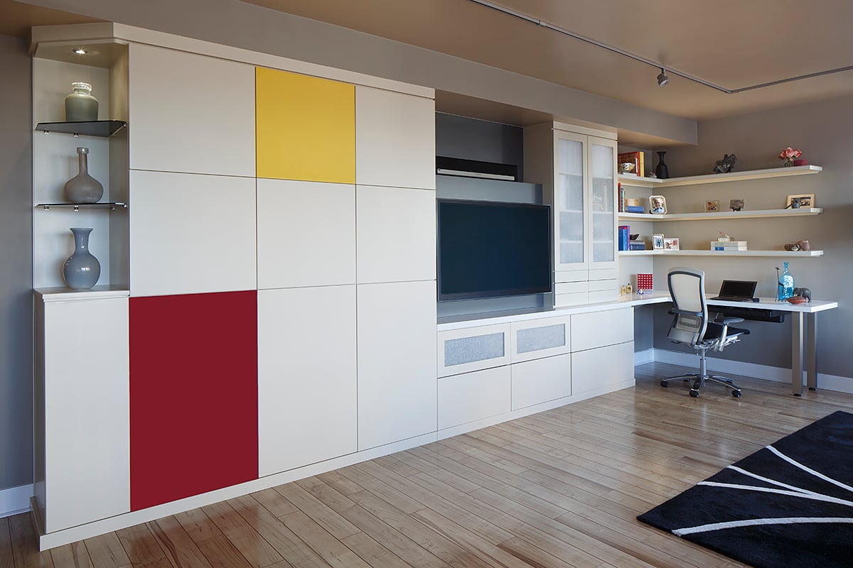 Custom Closets & Cabinets for your Living Room | Valet Custom